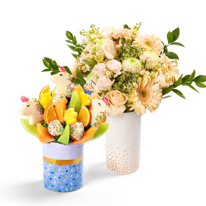 Edible Arrangements® fruit baskets - Unicorn Fruit Bouquet and Flowers ...